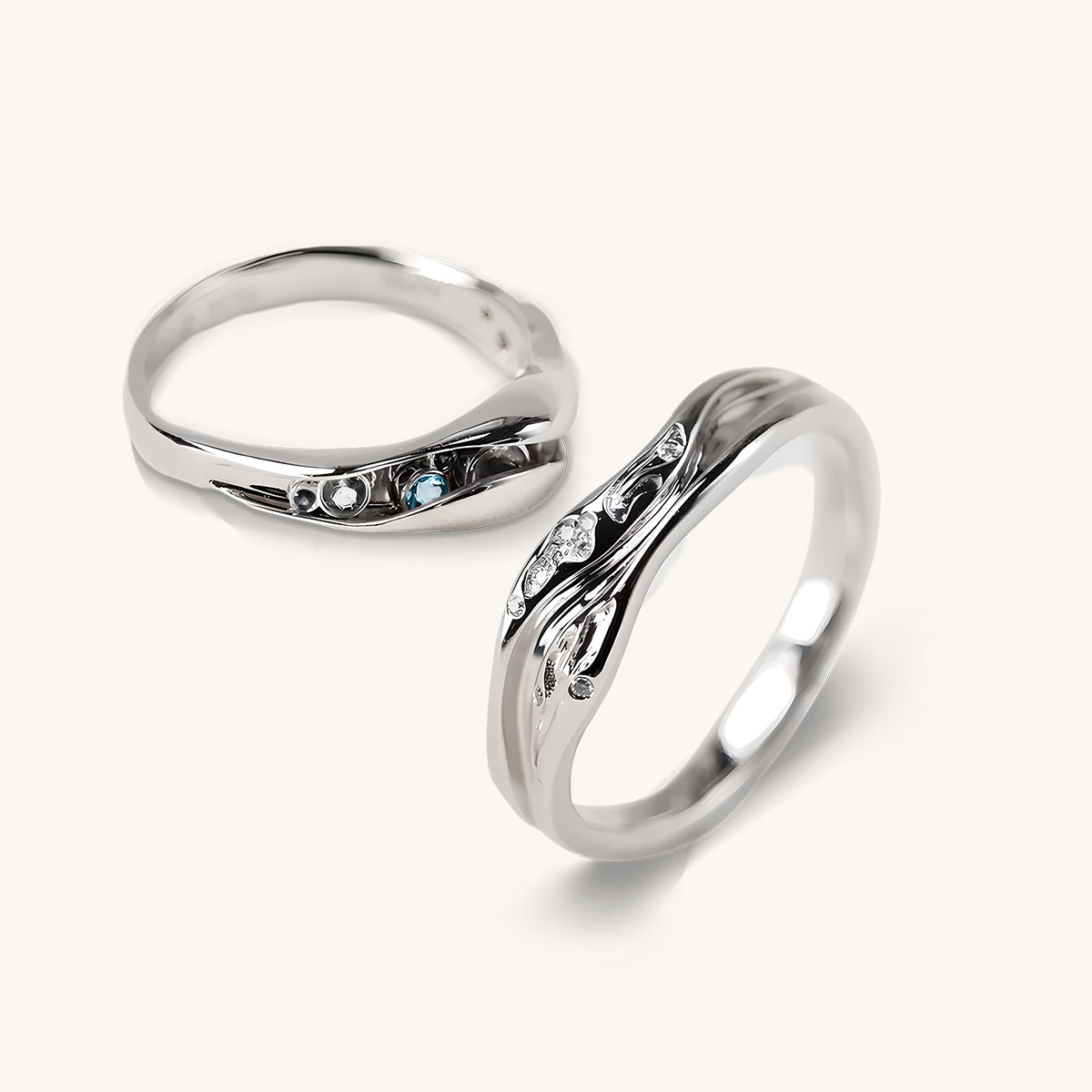 EVAAM® X Grace.Hui® - Eternal Tides Couple Rings | EVAAM