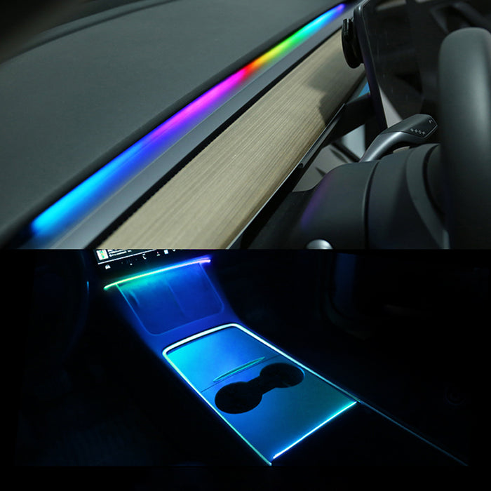EVAAM ® Interior LED Strip Ambient Lighting for Tesla Model 3/Y | EVAAM