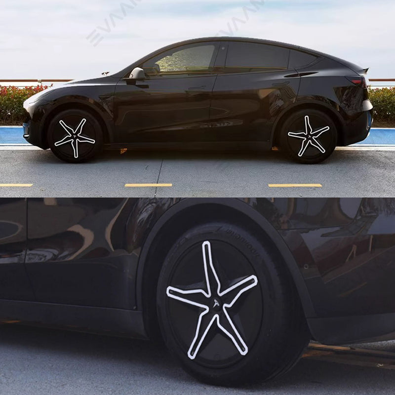 EVAAM® Starfish Style Hubcap Wheel Cover for Tesla Model 3/Y | EVAAM
