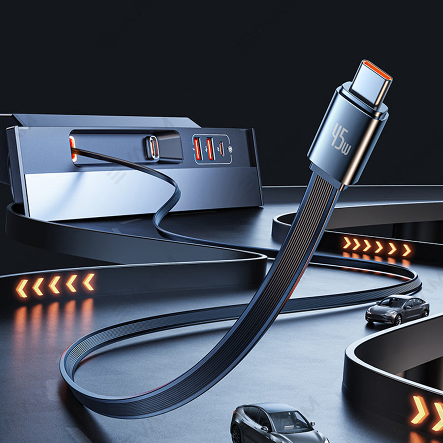 EVAAM® Fast Charge USB Hub with Retractable Cable for Tesla Model 3/Y ...