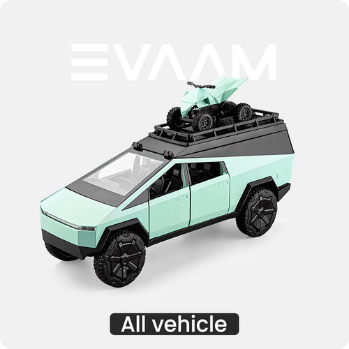 Cybertruck Car Model Pickup Camping RV 1/24 Alloy Toy Race Car | EVAAM
