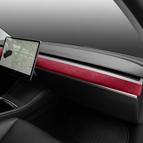 EVAAM® Alcantara Dash Cap Cover for Tesla Model 3/Y (2017-2023) | EVAAM