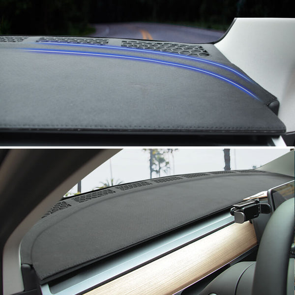 EVAAM® Soft Anti-Glare Dash Cover Mat for Tesla Model 3/Y (2017-2023 ...